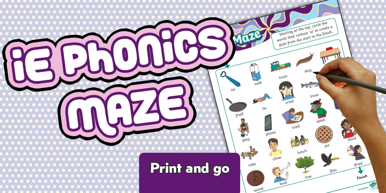 * NEW * ie Phonics Maze
