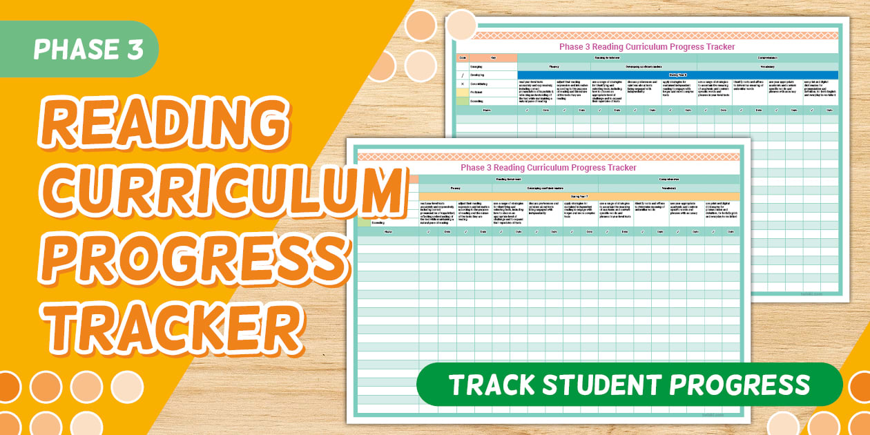 Reading Progress Tracker for Years 7-8