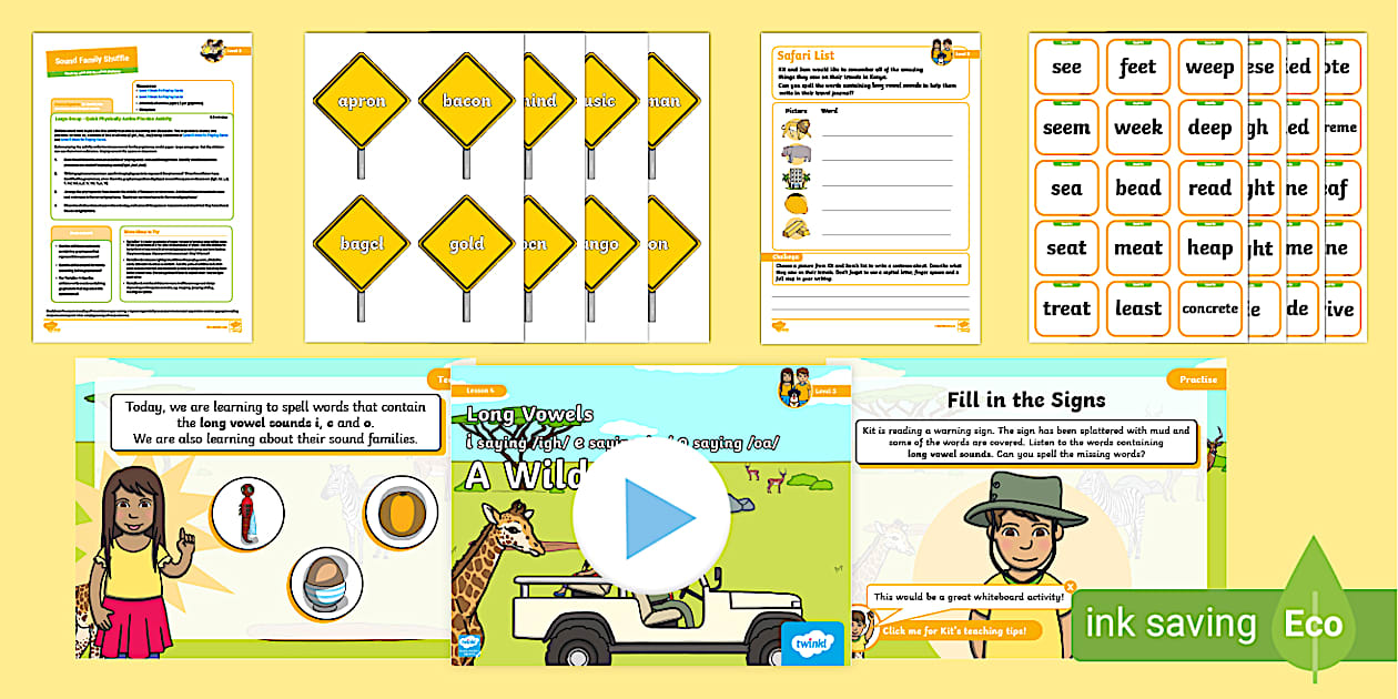 Twinkl Phonics Long Vowel Sounds Level 5 Week 9 Lesson 4