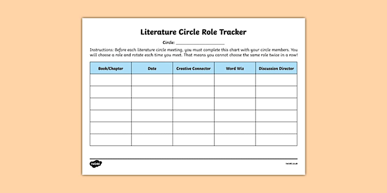 Literature Circle Roles | Tracker | Teacher-made Resource