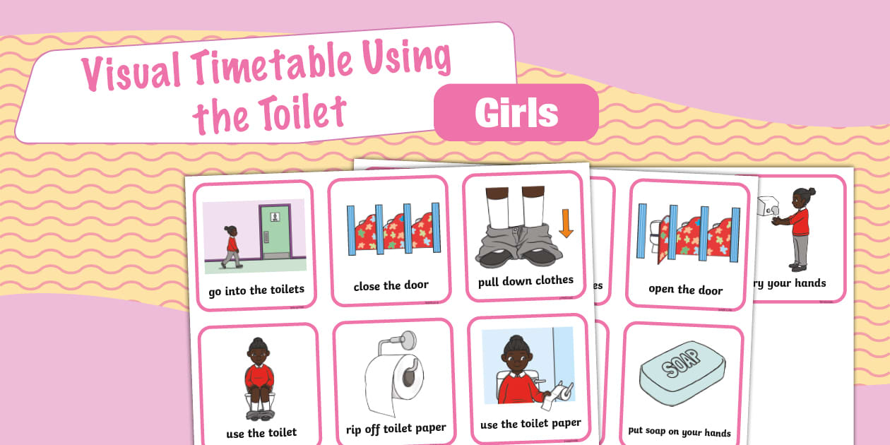Visual Timetable (Using The Toilet - Girls)