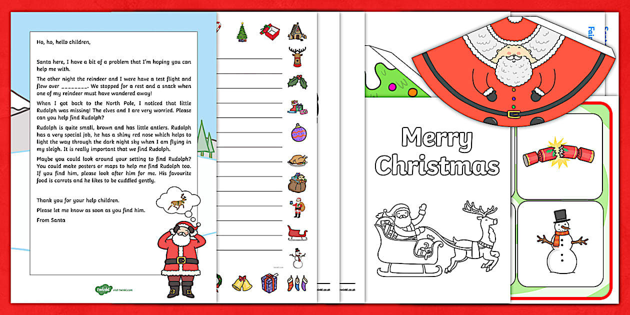 Editable Christmas Letters from Santa & Resource Pack