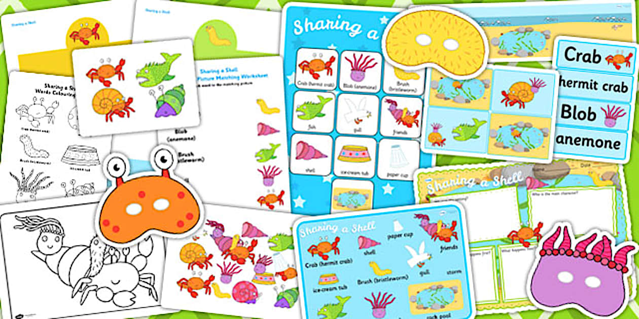 Story Sack to Support Teaching on Sharing a Shell - Twinkl