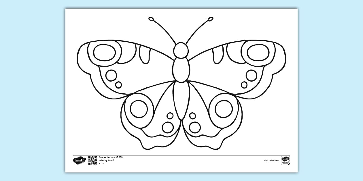 Free Printable Butterfly Colouring Page | Colouring Sheets