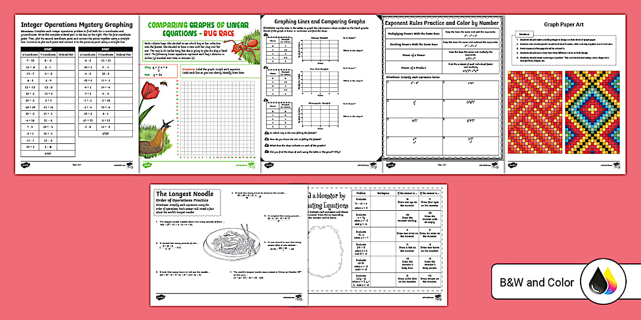 Eighth Grade Math Sub Pack