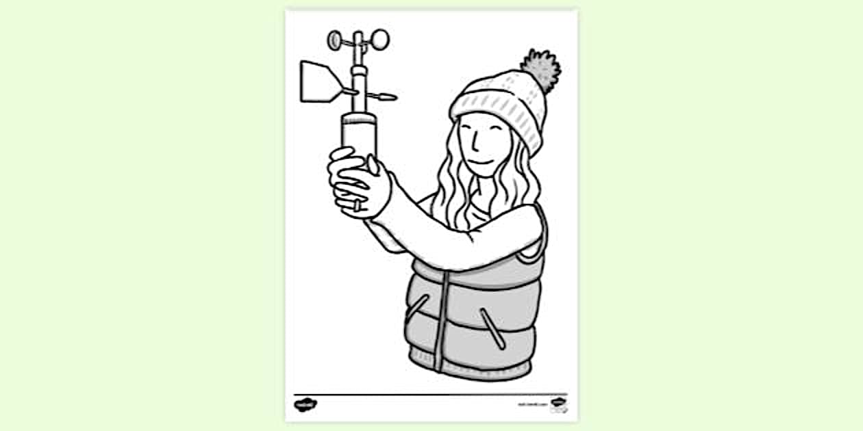 Recording The Weather Colouring Sheet | Colouring Sheets