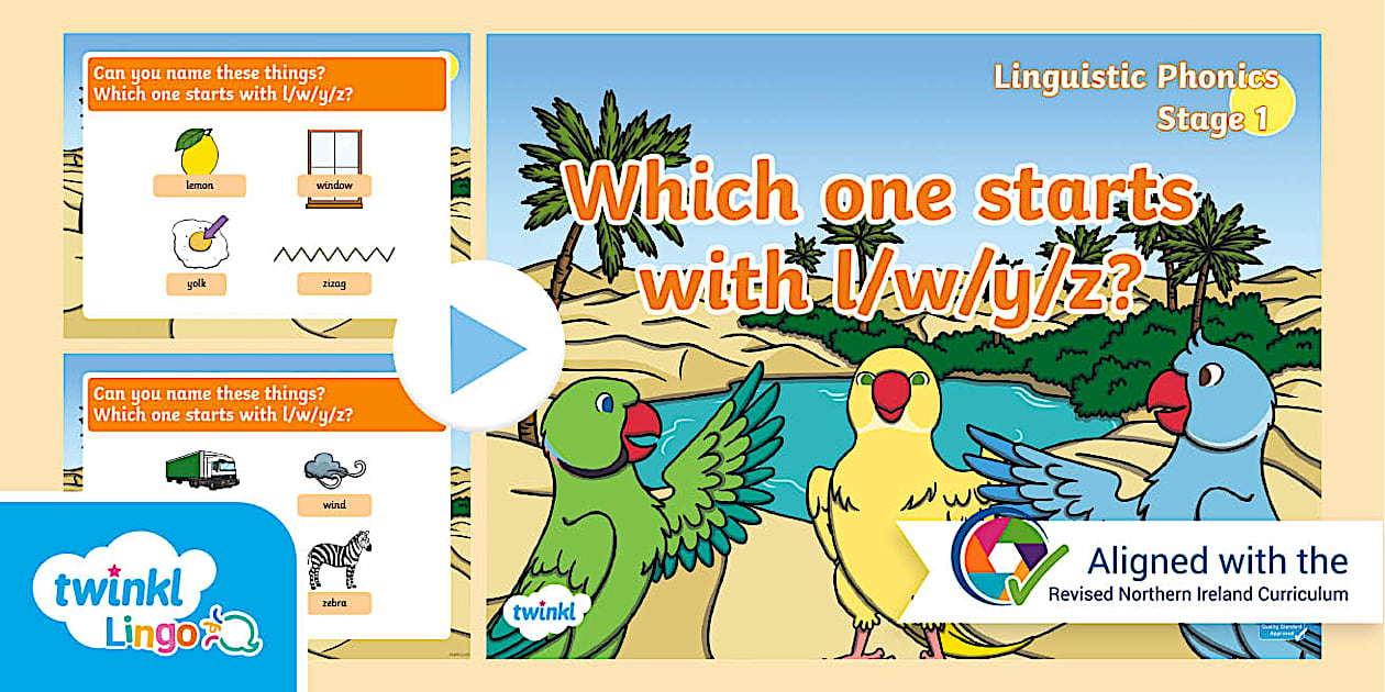 Which One Starts with l/w/y/z? PowerPoint - Twinkl