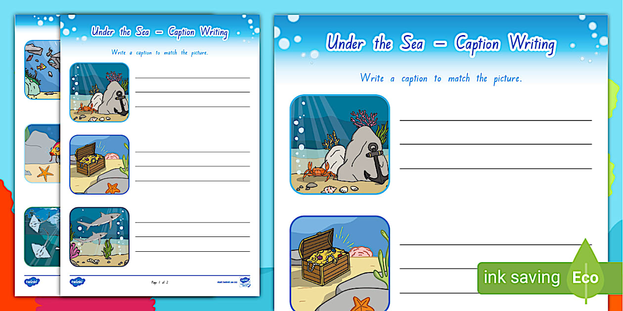 Under the Sea Caption Writing