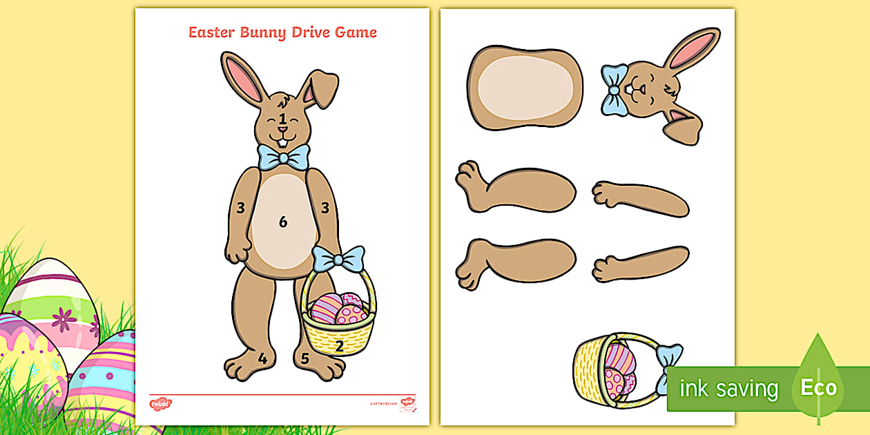KS1 Easter Bunny Drive Game (teacher made) - Twinkl