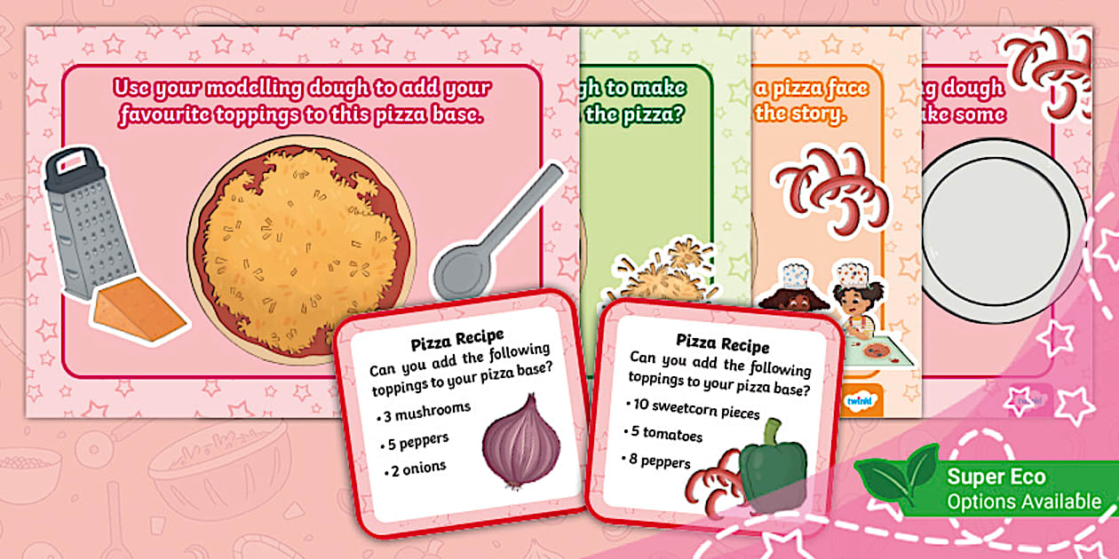 Asha and Leo Try Some New Food: Pizza Modelling Dough Mats
