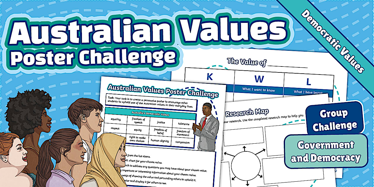 Australian Values Poster Challenge for Year 5-6