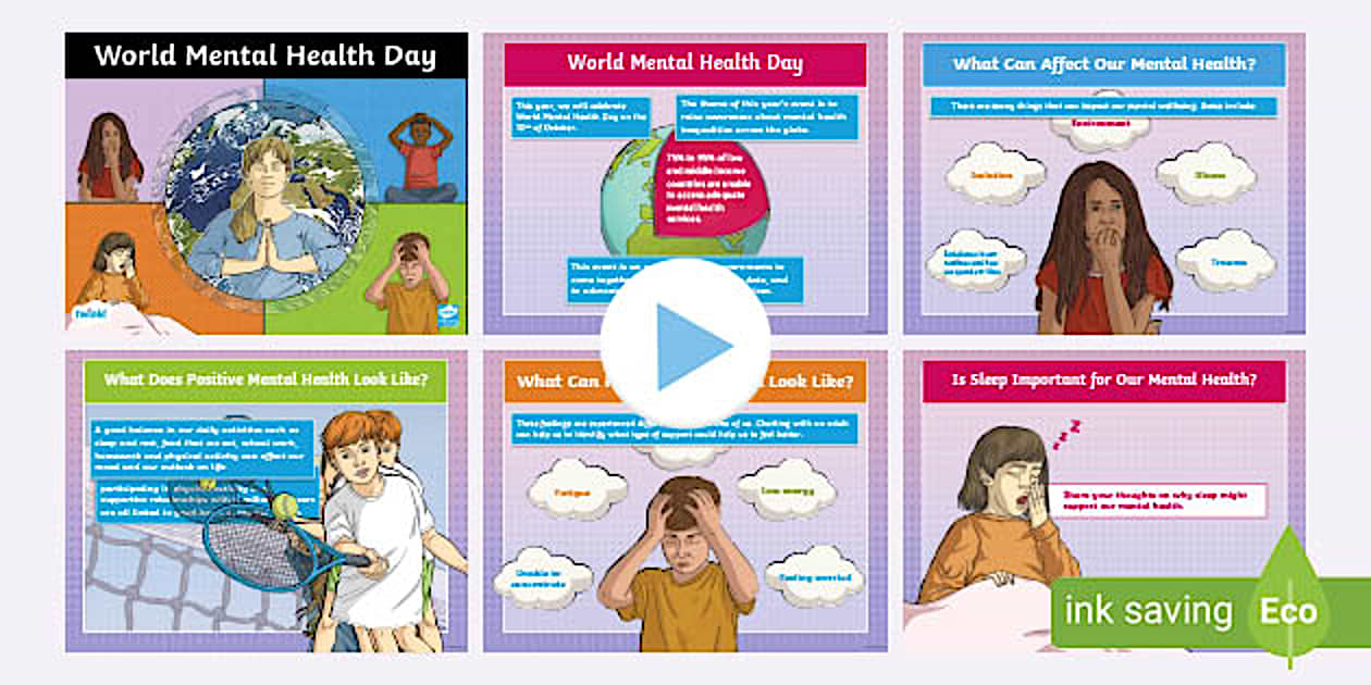 World Mental Health Day PowerPoint (teacher made) - Twinkl