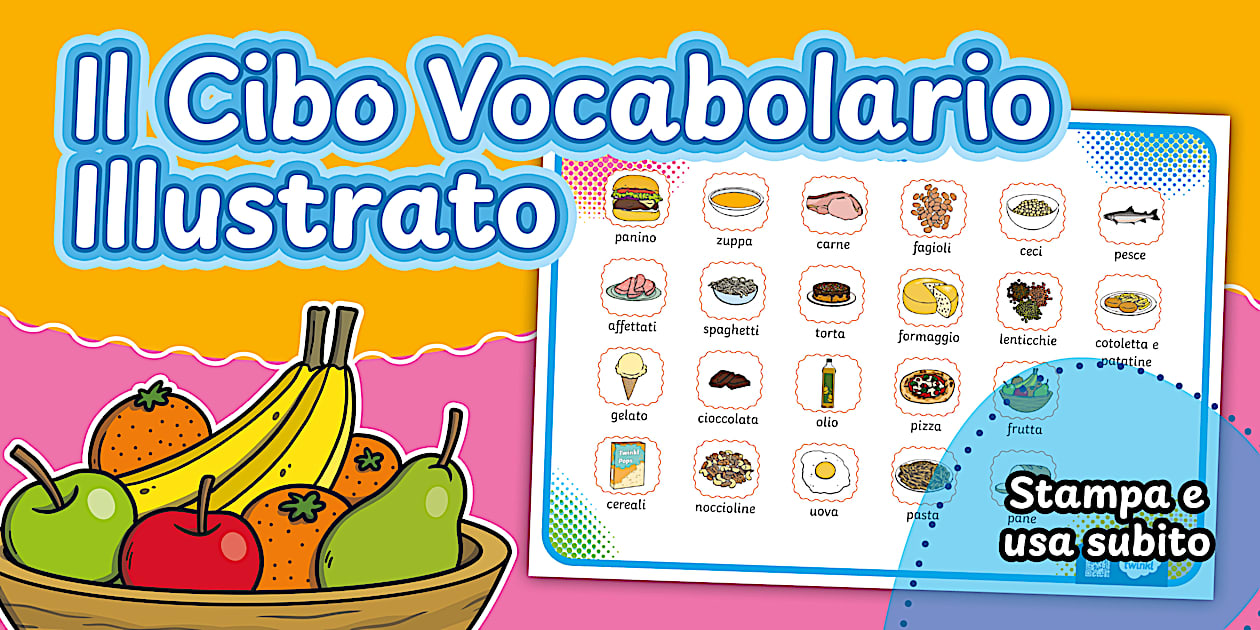 Il Cibo Vocabolario Illustrato