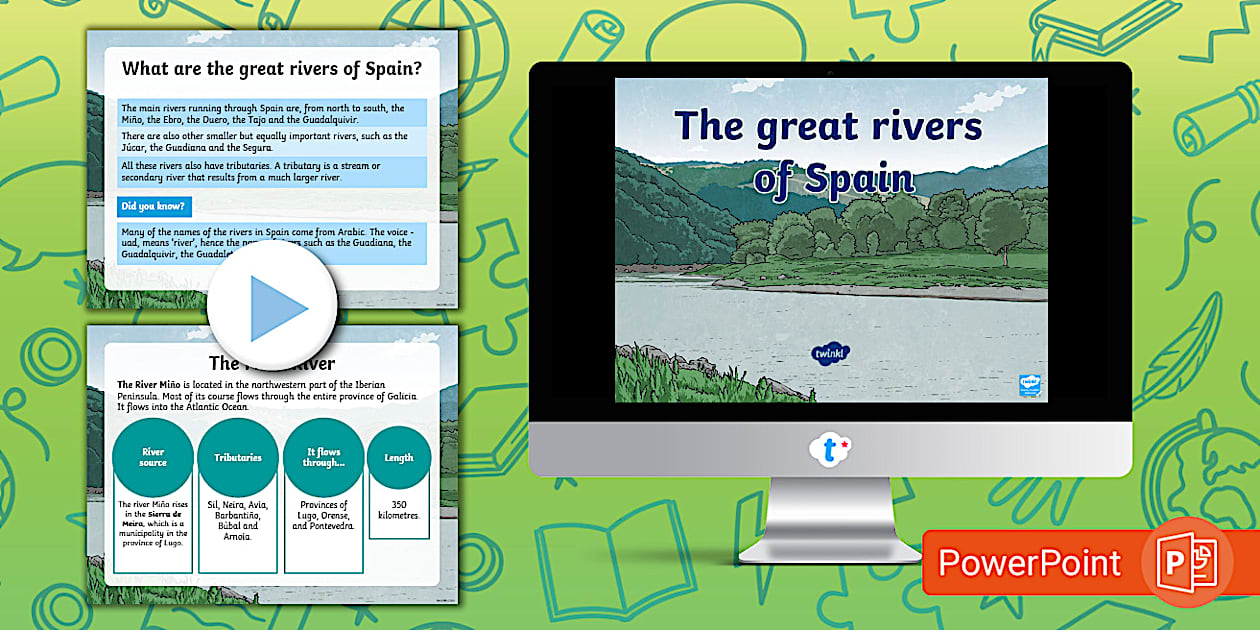 Presentation: The Great Rivers of Spain (teacher made)
