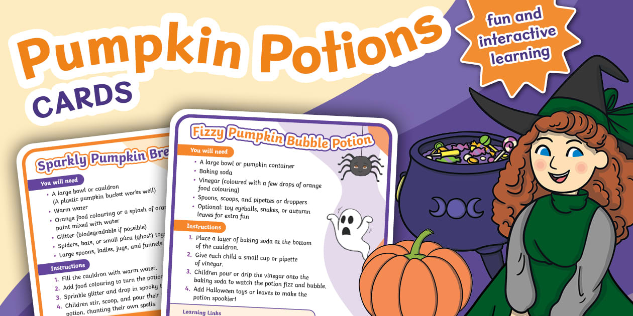 Pumpkin Potions Cards