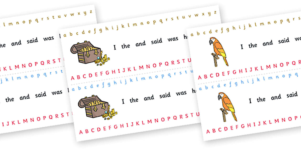 Editable Alphabet Strips (Pirates) (teacher made) - Twinkl