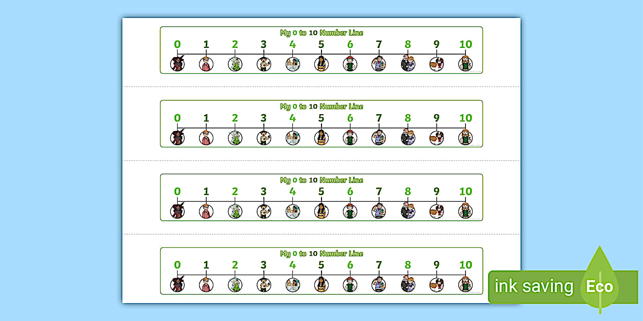 Peter Pan Number Lines 0 10 - Twinkl