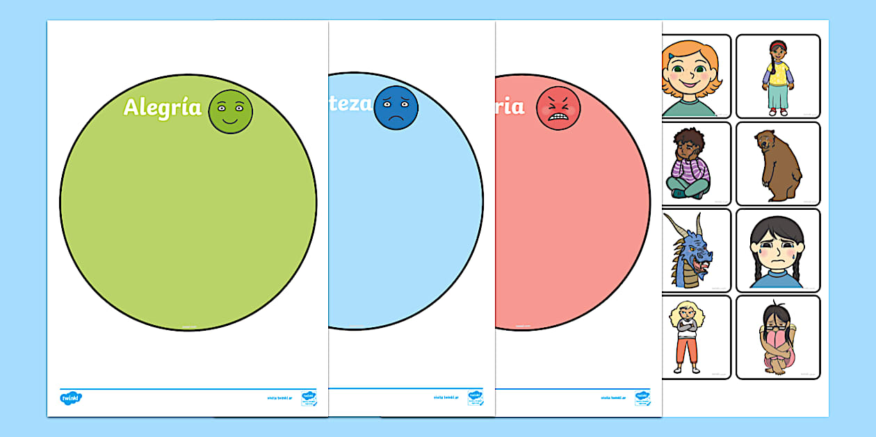 Hoja de actividad: clasificación de emociones- Guía de trabajo