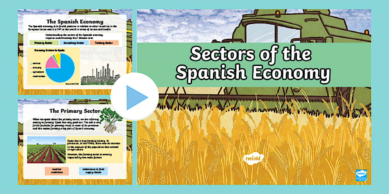 Sectors in the Spanish Economy PowerPoint (teacher made)