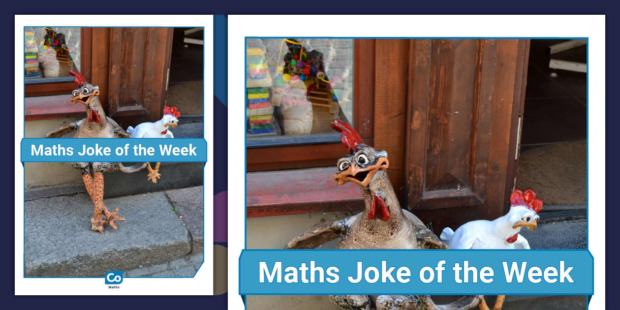 Maths Joke of the Week Display Poster (teacher made)