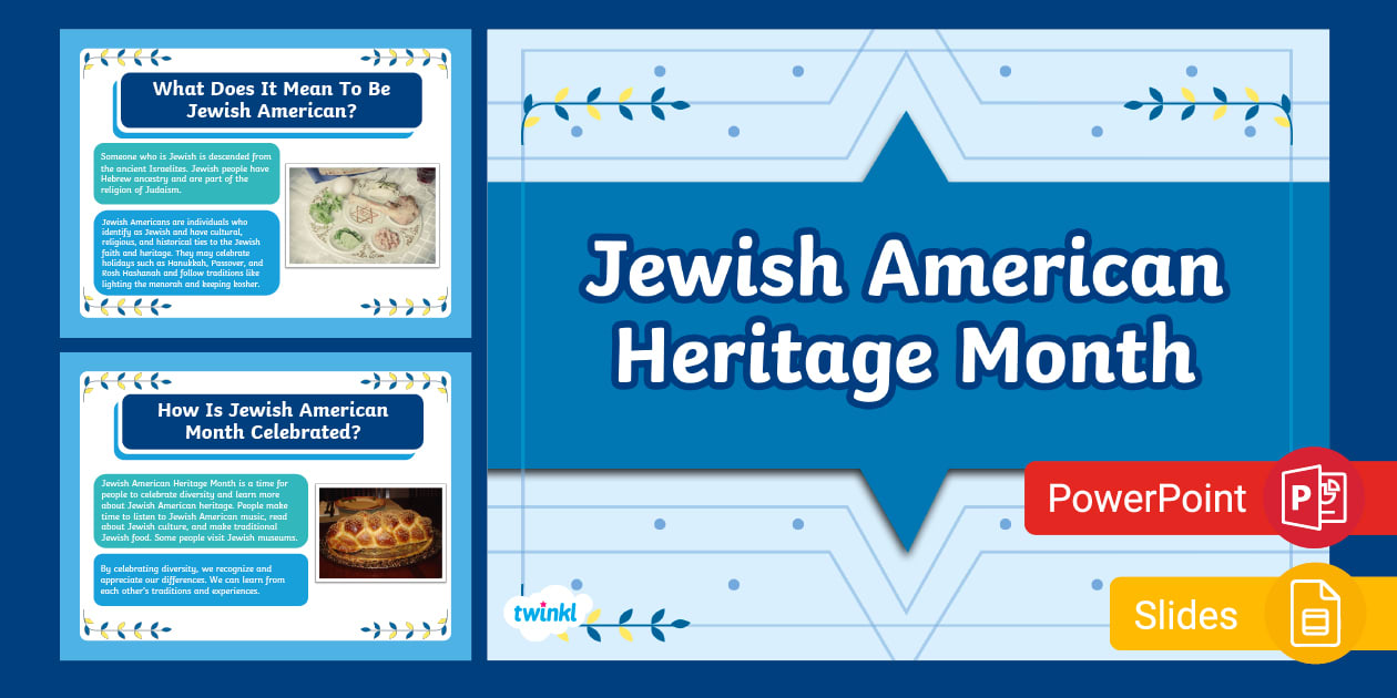 Jewish American Heritage Month PowerPoint & Google Slides