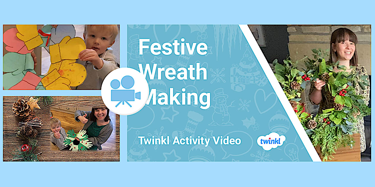 KS1 (Ages 5-7) Activity Video: How to Make a Festive Wreath
