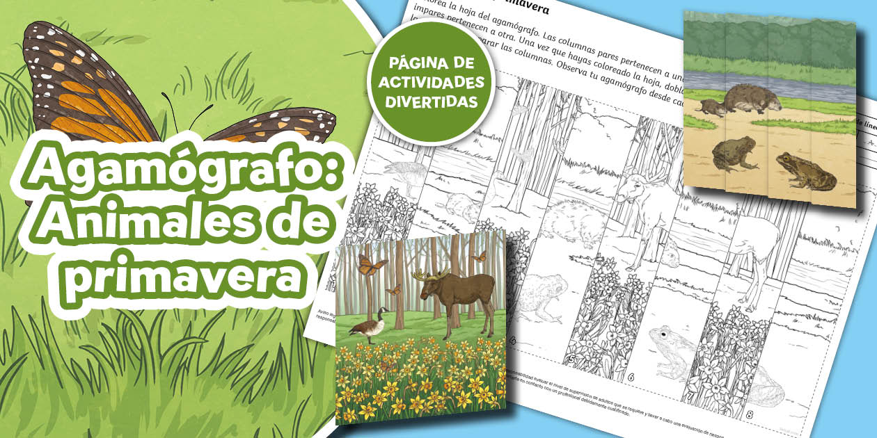 * NEW * Agamógrafo: Animales de primavera
