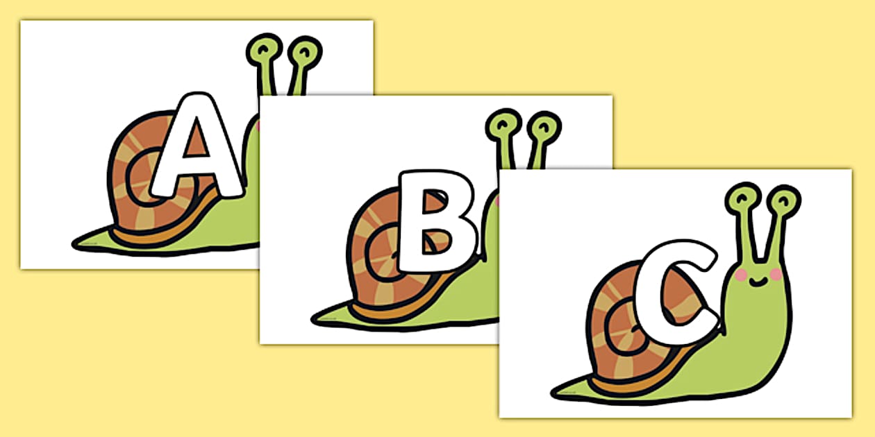 A-Z Alphabet on Snails (teacher made) - Twinkl