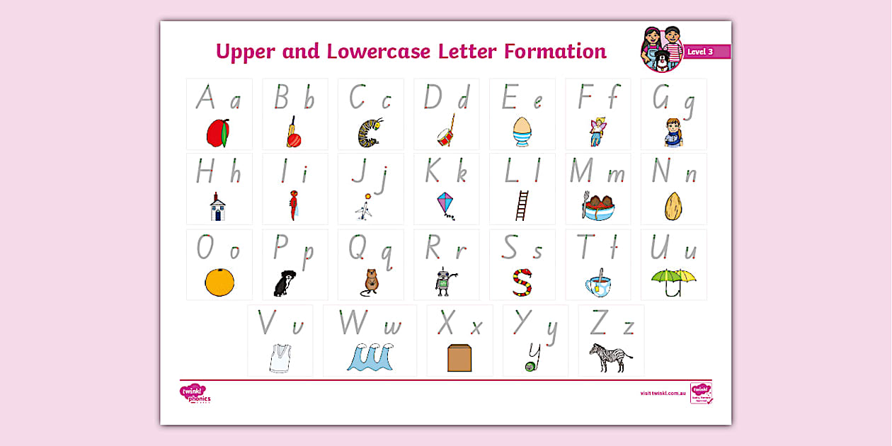 Upper and Lowercase Letter Formation Activity