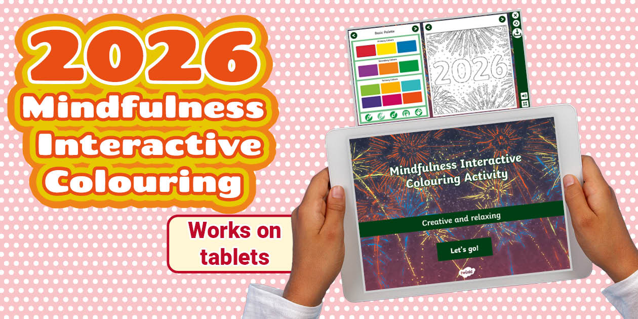 2026 Mindfulness Interactive Colouring