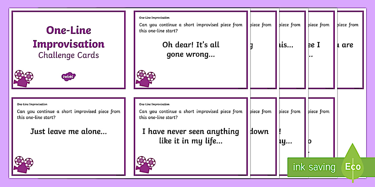 Scenario Examples for Drama – Scene-starter Improv Lines