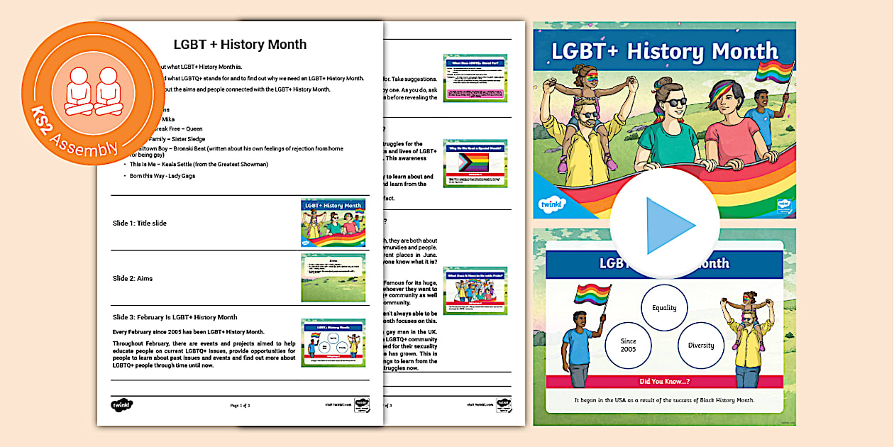 LGBT+ History Month Assembly Pack | Resources | Twinkl Life