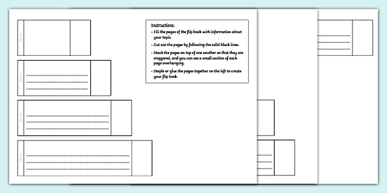Blank Flip Book (teacher made) - Twinkl