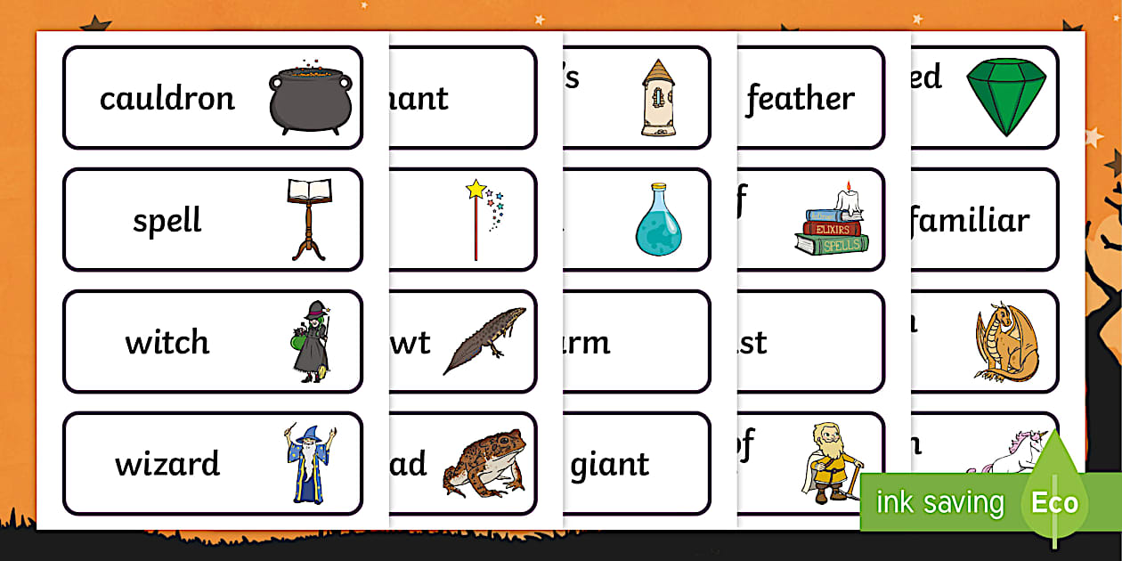 Magic Word Cards | Magic Word List | Twinkl Vocabulary