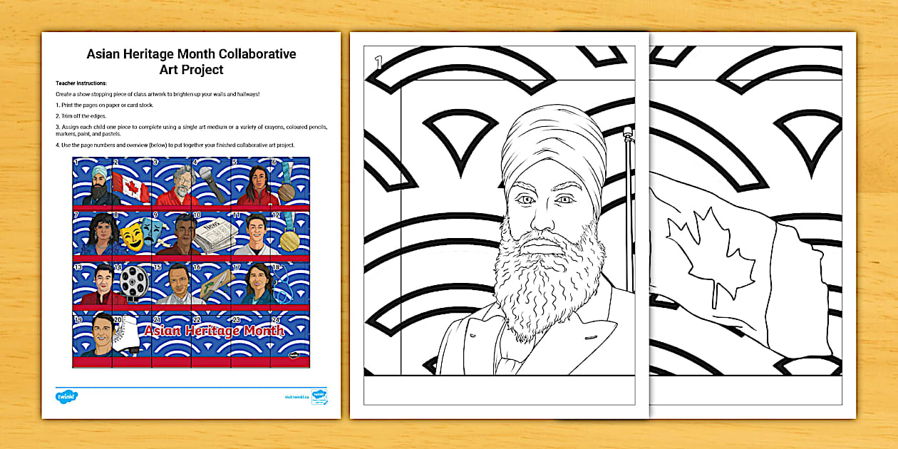 Asian Heritage Month Collaborative Art Project