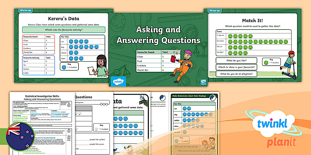 Level 1 Statistical Investigation Skills Lesson 1 - Twinkl