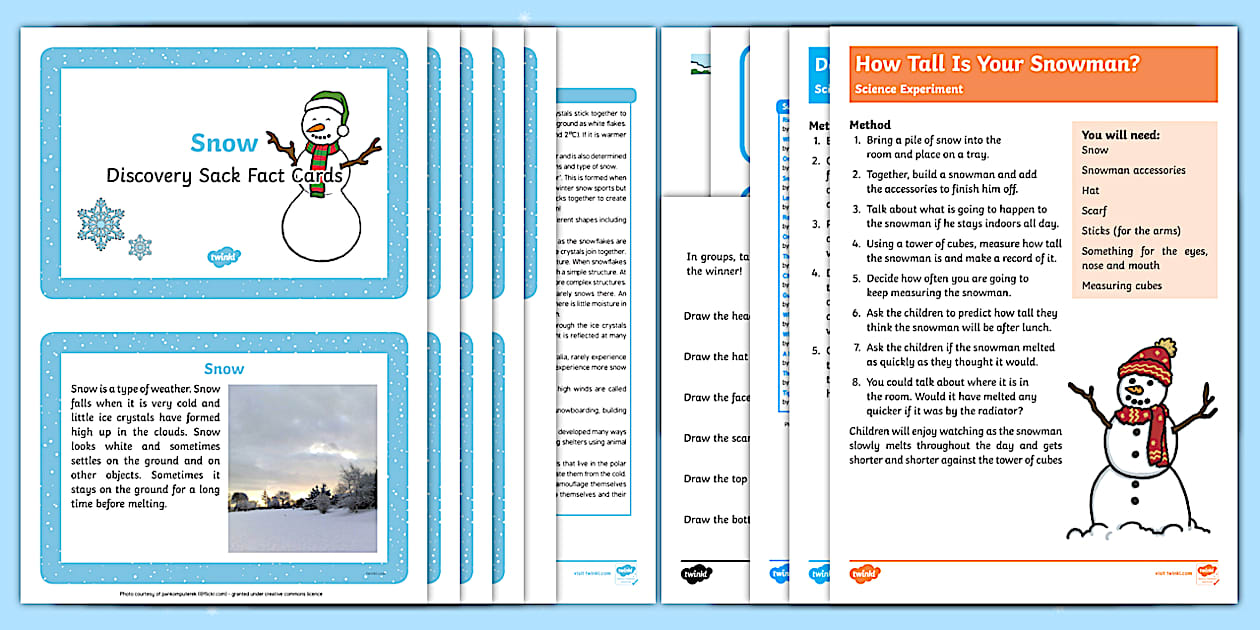 Snow Discovery Sack (Teacher-Made) - Twinkl