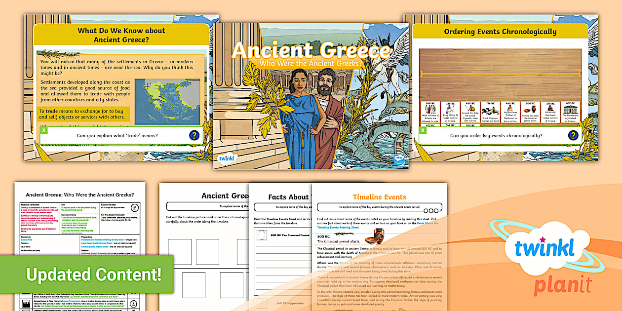 History: Ancient Greece: Who Were the Ancient Greeks? UKS2