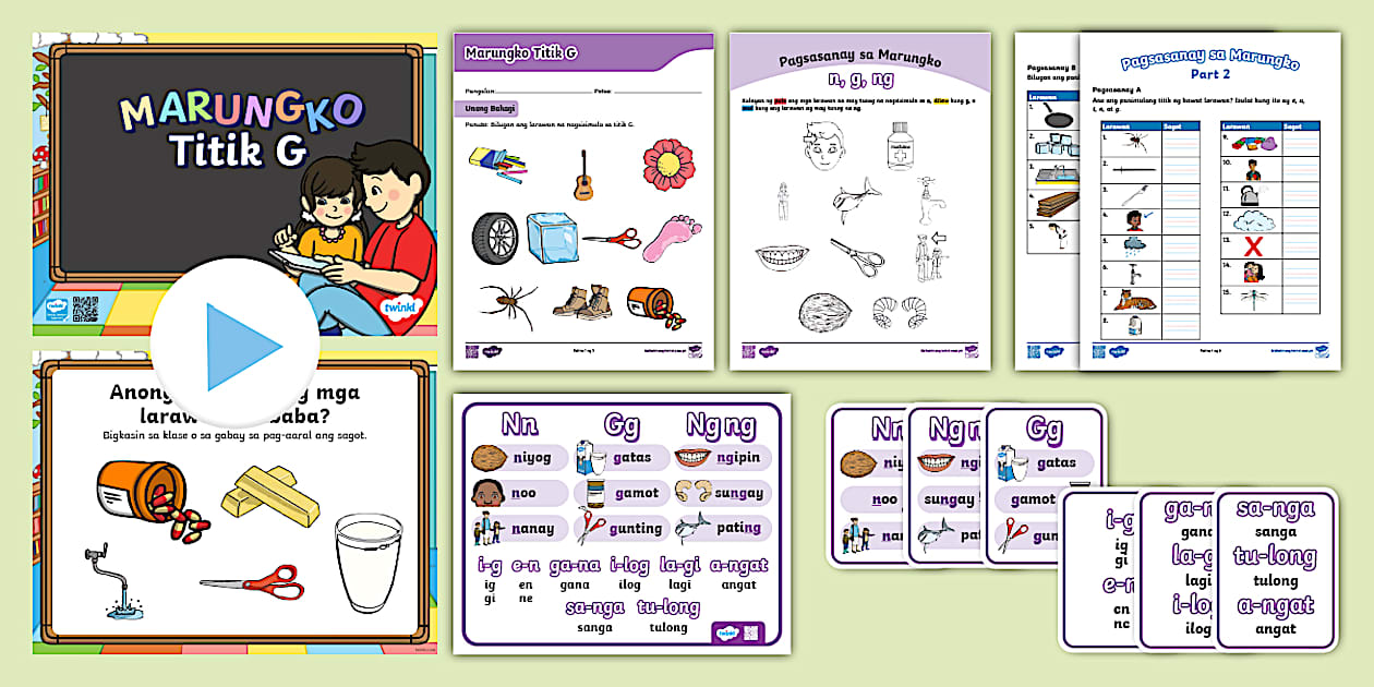 Marungko Titik G Resource Pack | Philippines | Twinkl