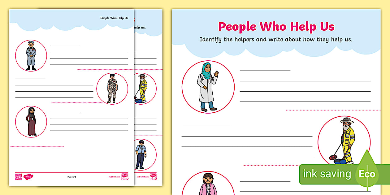 People Who Help Us Worksheet*