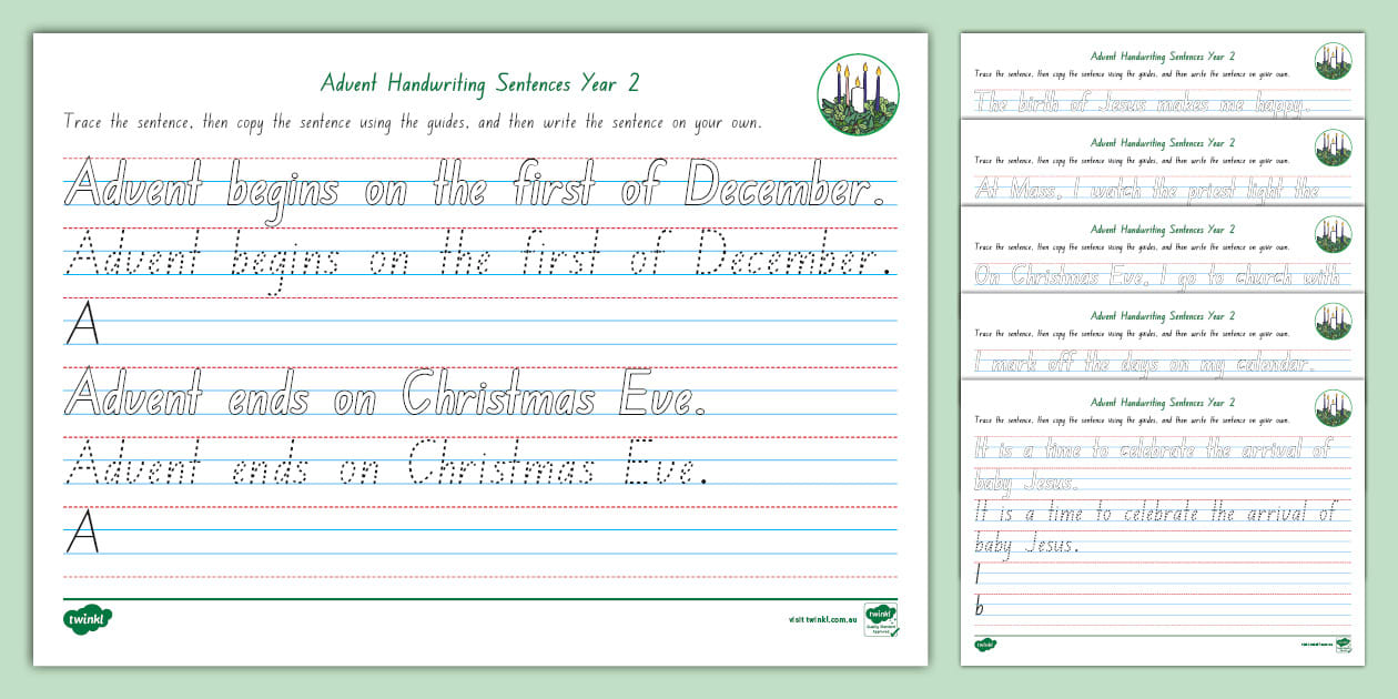 Advent Worksheets PDF | Year 2 | Teaching Resources | Twinkl