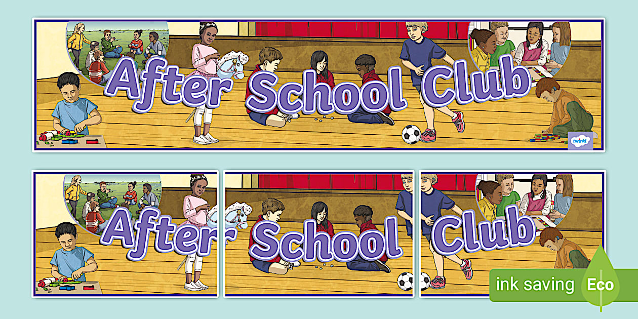 After School Club Display Banner