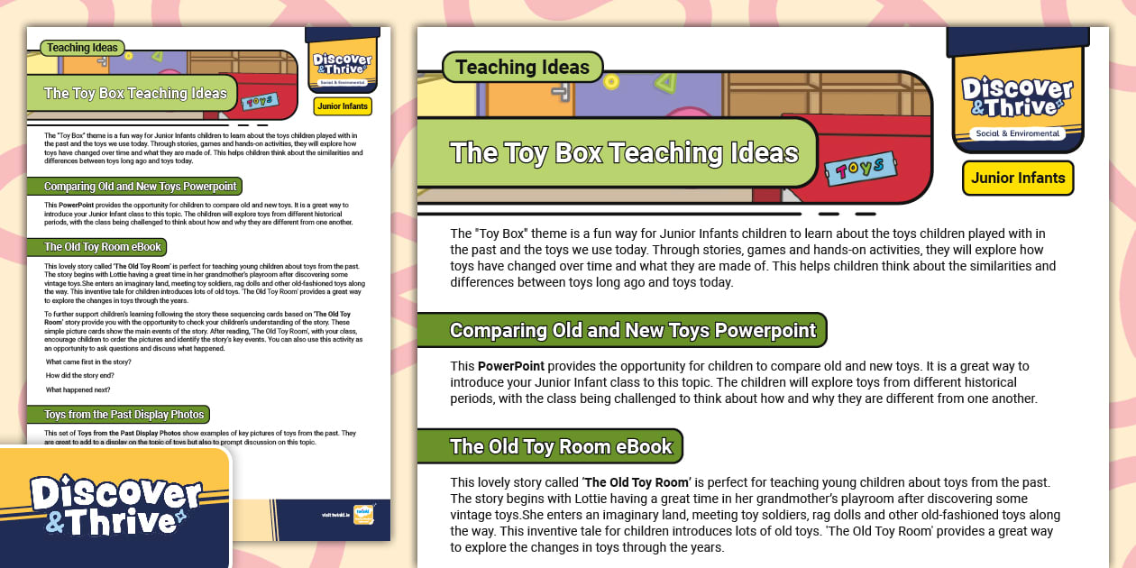 The Toy Box Teaching Ideas Junior Infants (teacher made)