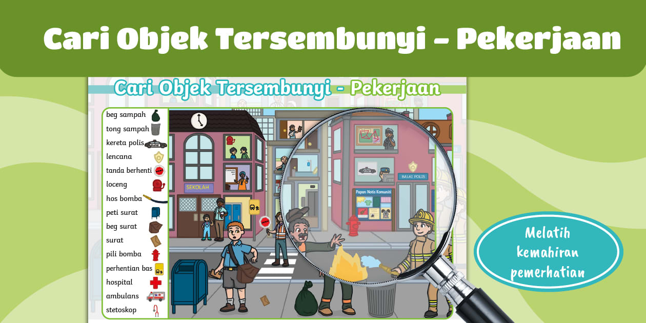 Cari Objek Tersembunyi - Pekerjaan