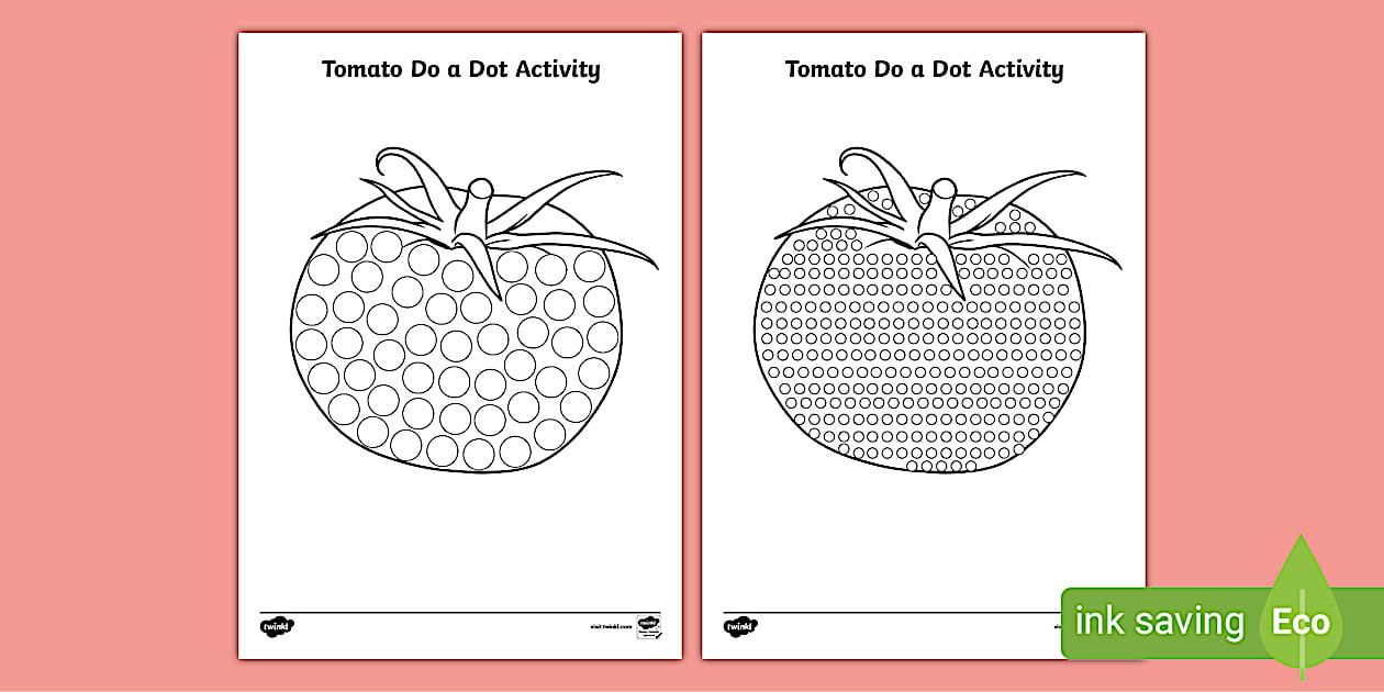 Tomato Do a Dot Activity| Twinkl Resources| Math - Twinkl