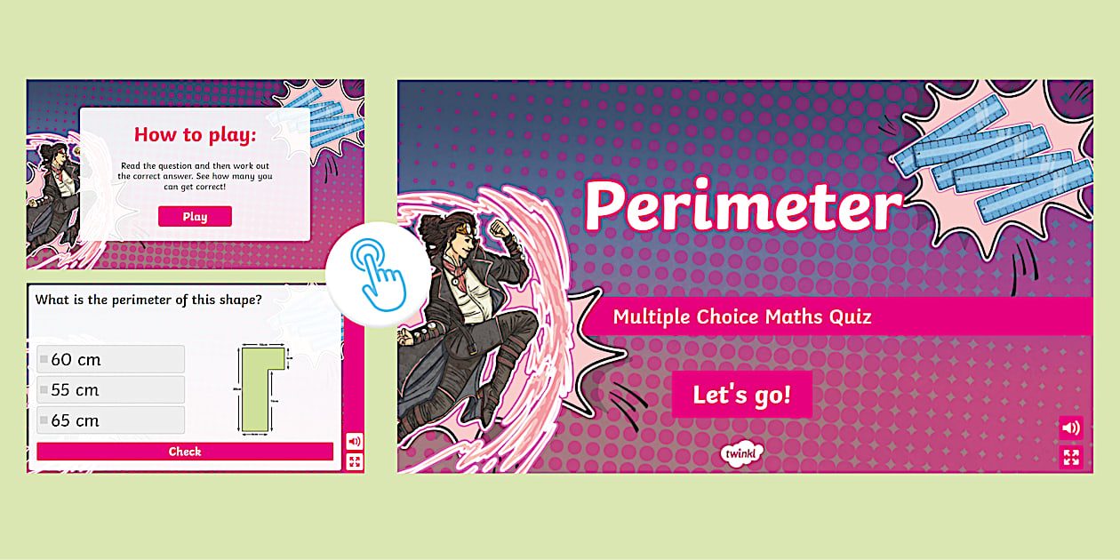 👉 Perimeter Multiple Choice Quiz - KS2 Revision Game