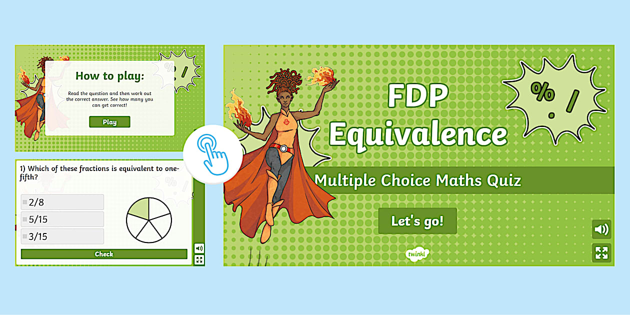 👉 Fractions, Decimals and Percentages - KS2 Revision Game