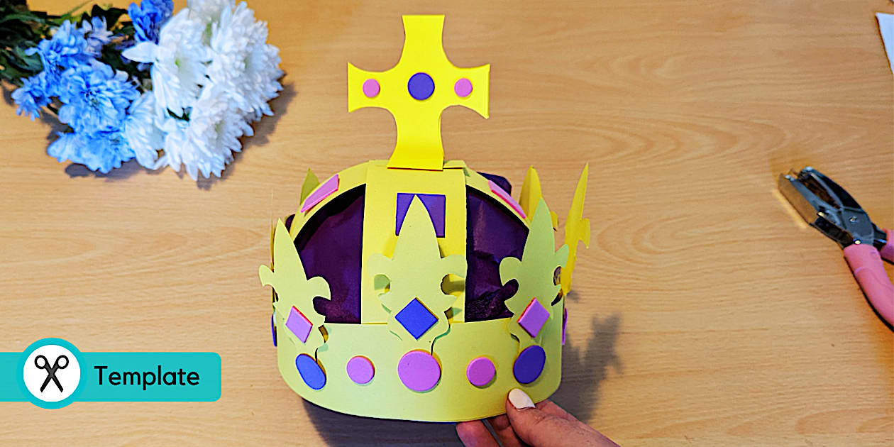 Royal Crown Craft - King Charles III Crafts (teacher made)