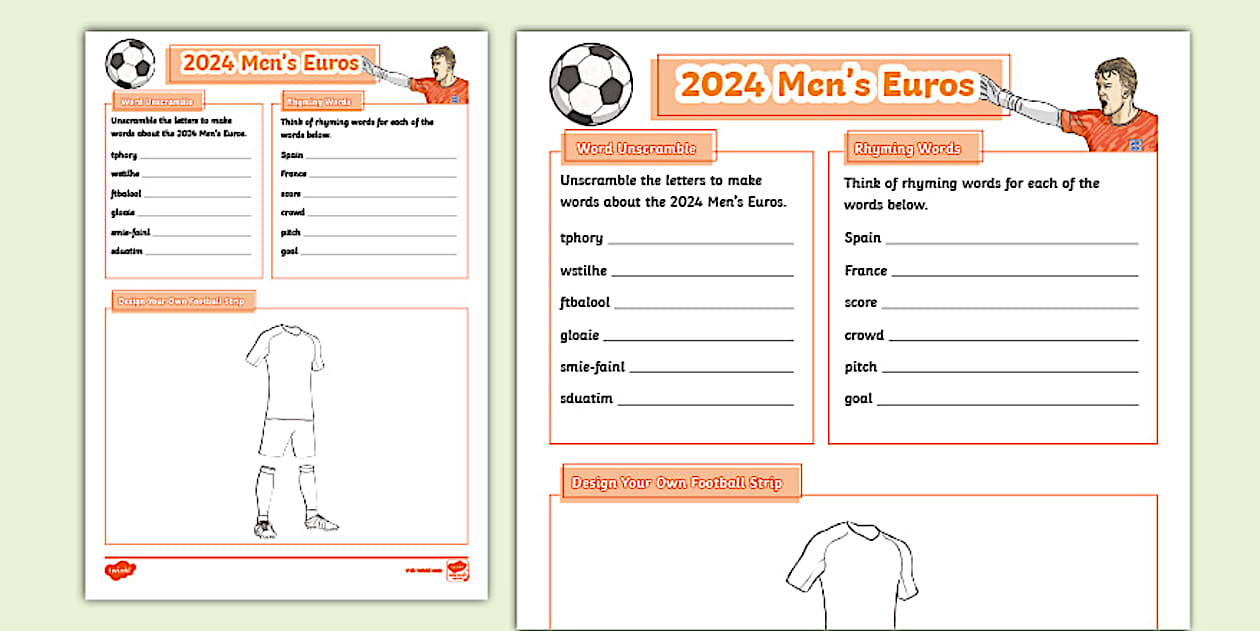 2024 Men's Euros Boredom Buster - Twinkl - KS2 - Twinkl