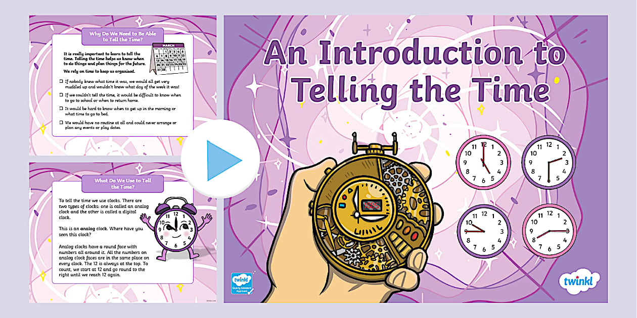 Introduction to Telling the Time PowerPoint - Twinkl
